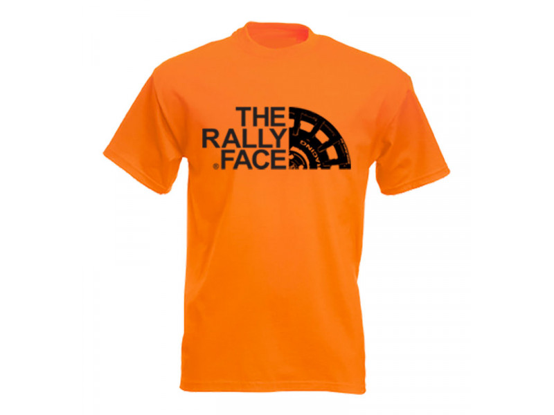THE RALLY FACE férfi póló, narancs